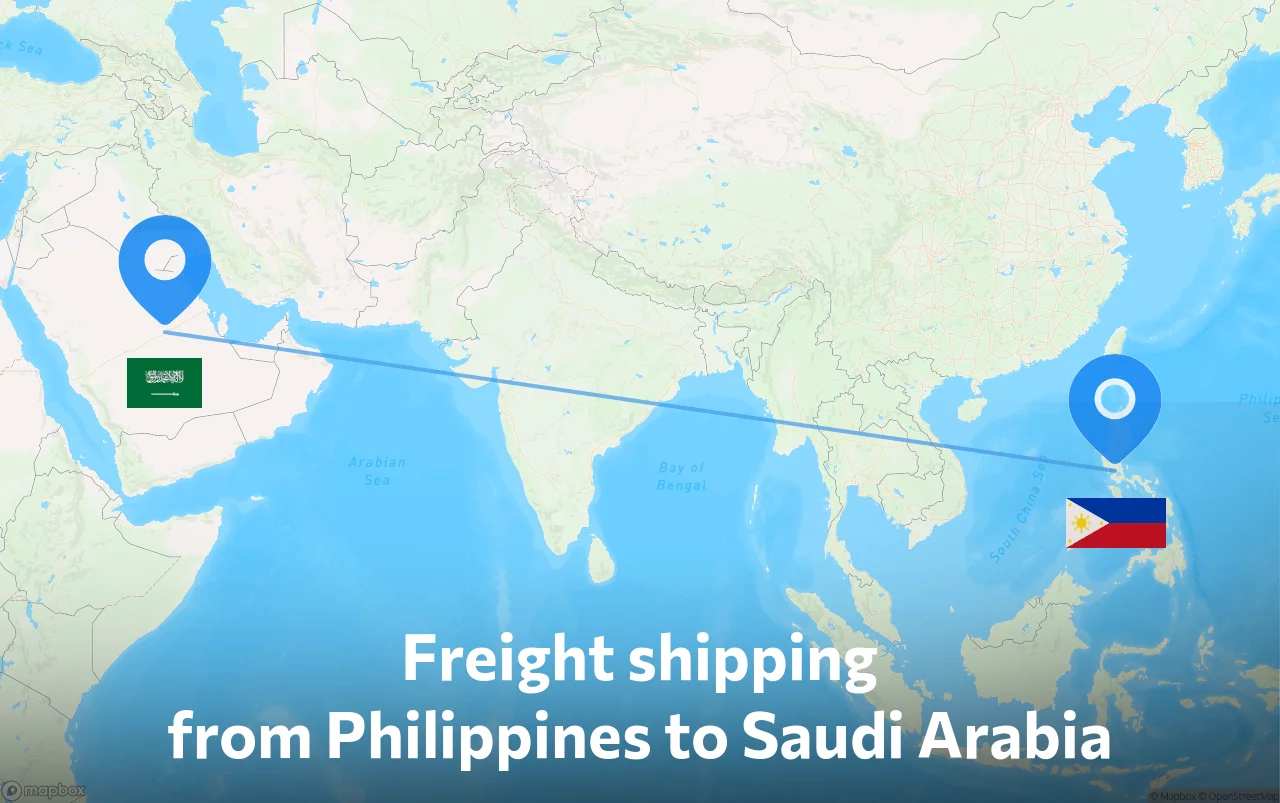 Freight Shipping from Philippines to Saudi Arabia