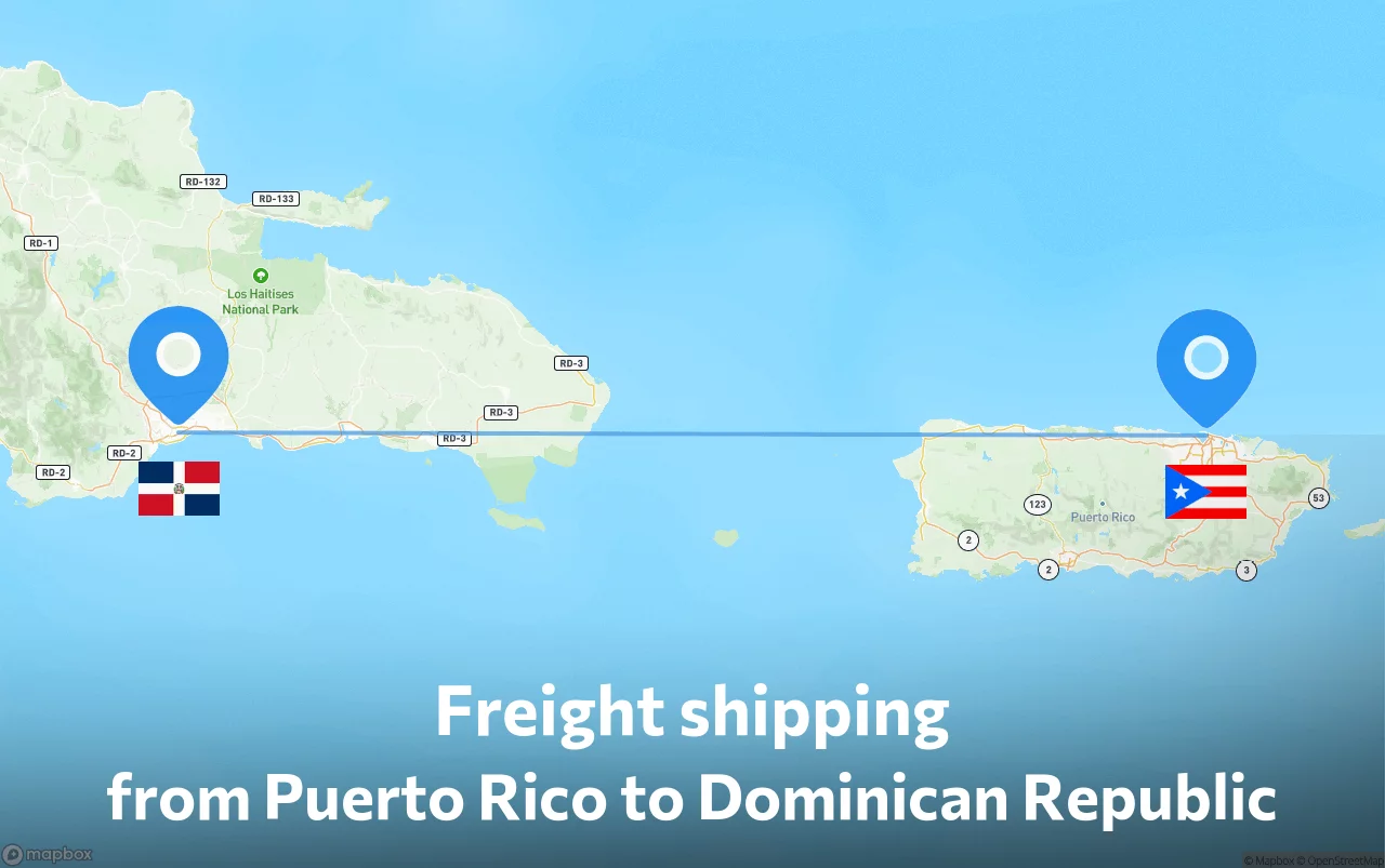 Freight Shipping from Puerto Rico to Dominican Republic