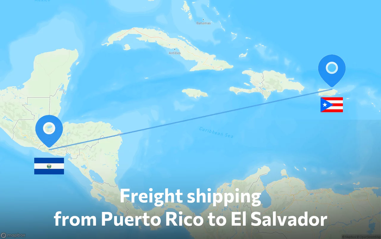 Freight Shipping from Puerto Rico to El Salvador