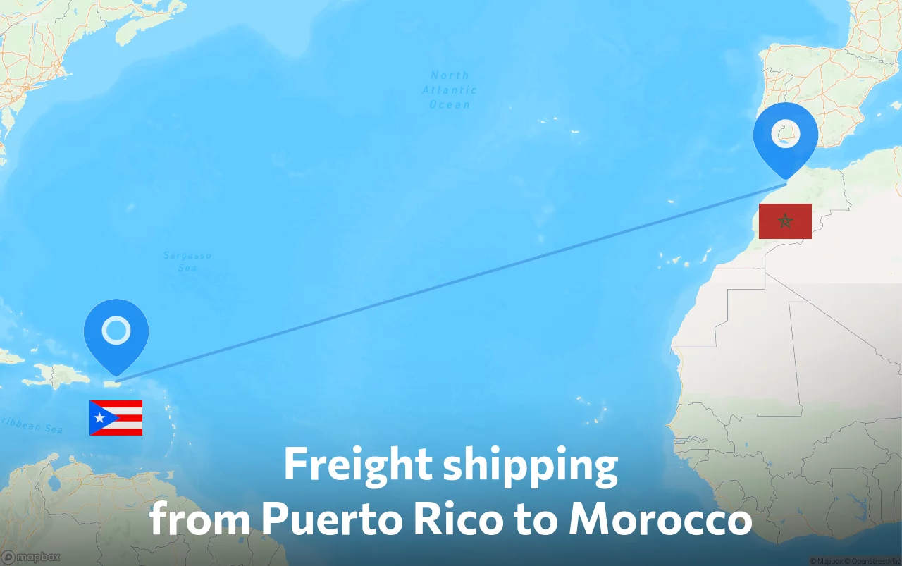 Freight Shipping from Puerto Rico to Morocco