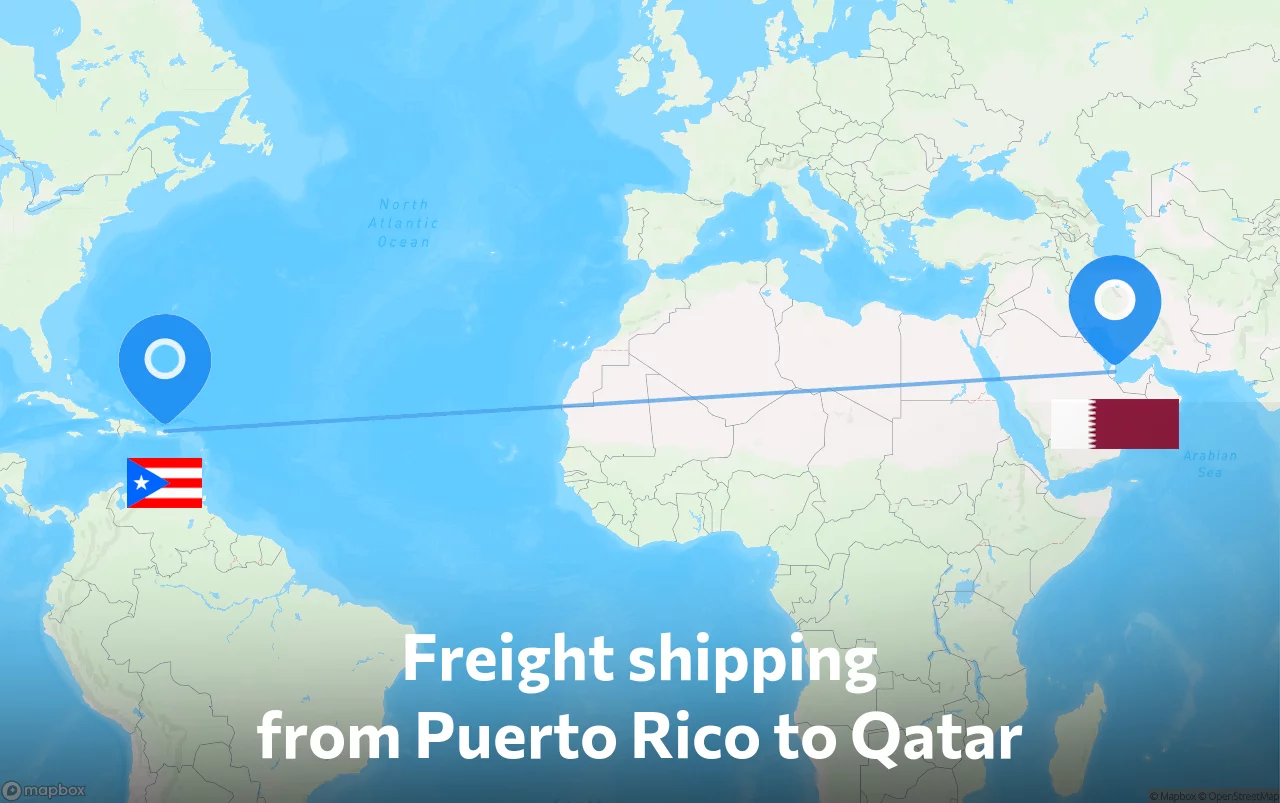 Freight Shipping from Puerto Rico to Qatar
