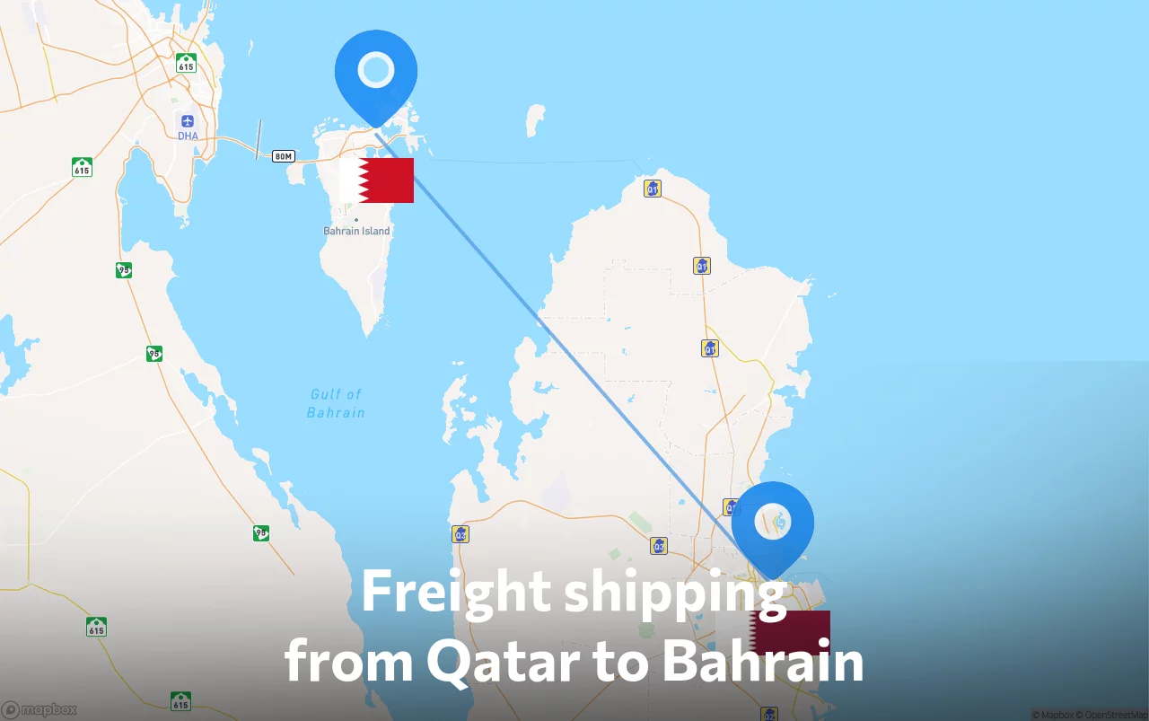 Freight Shipping from Qatar to Bahrain