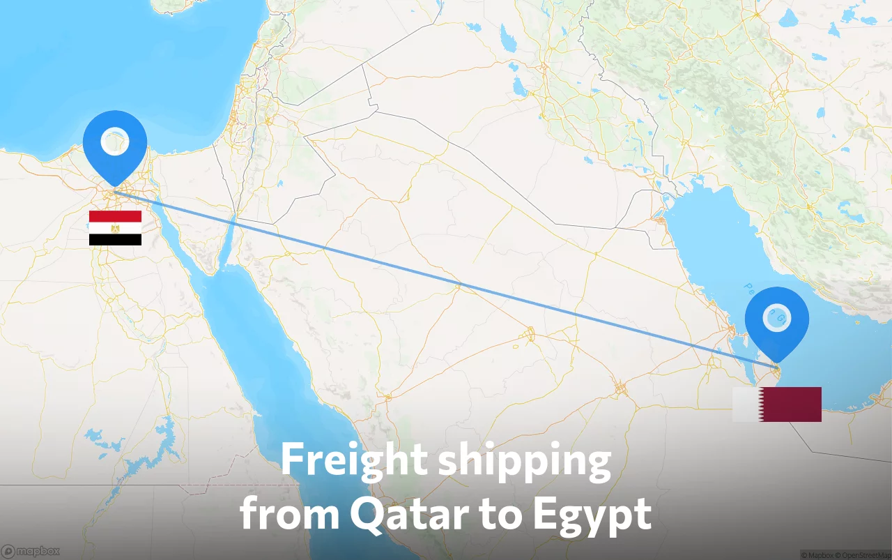 Freight Shipping from Qatar to Egypt