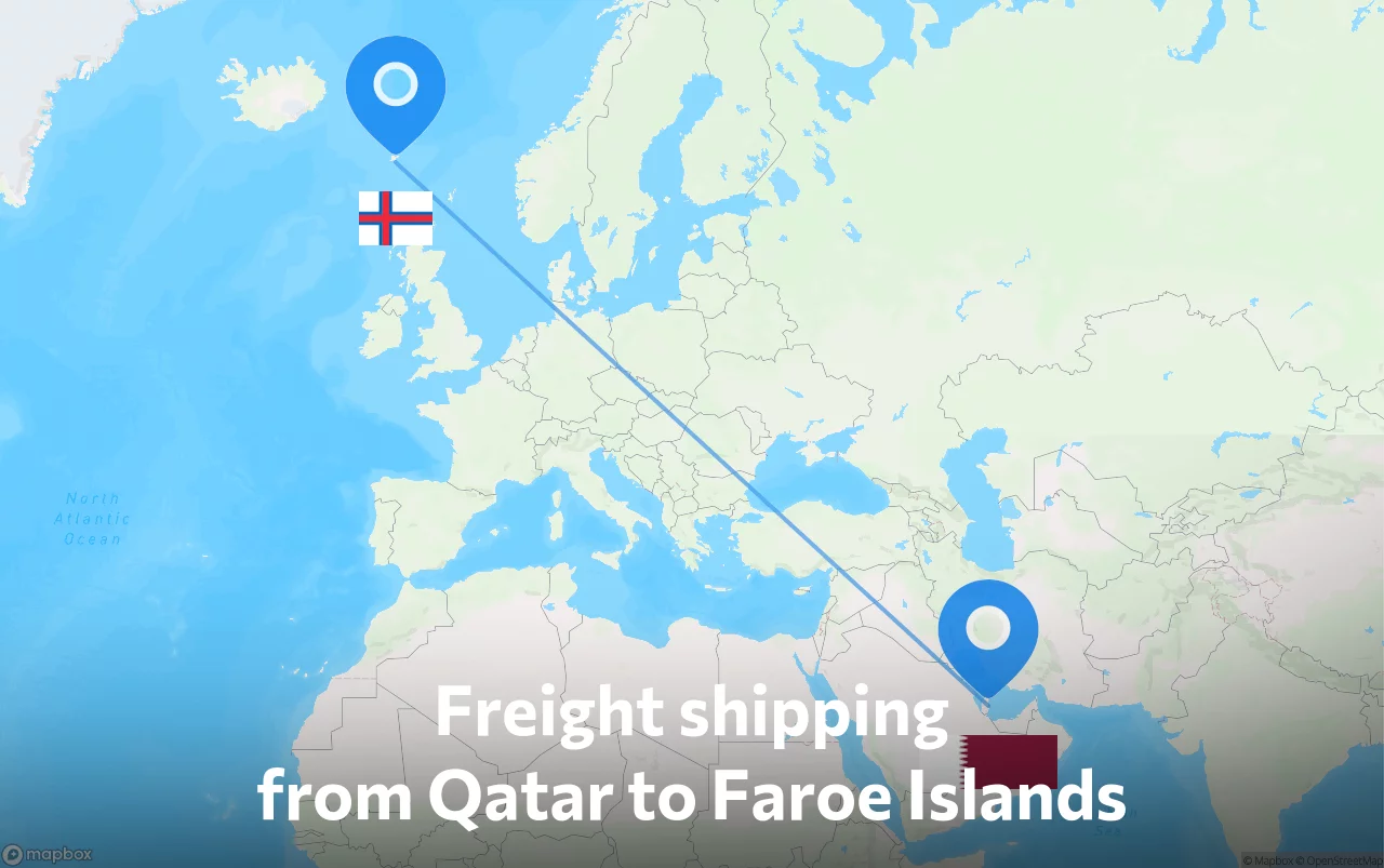 Freight Shipping from Qatar to Faroe Islands
