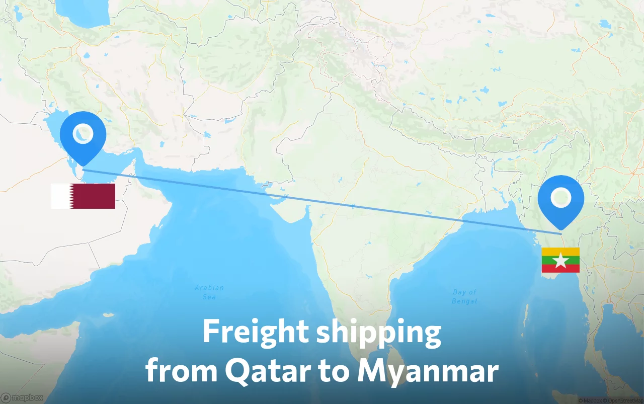 Freight Shipping from Qatar to Myanmar