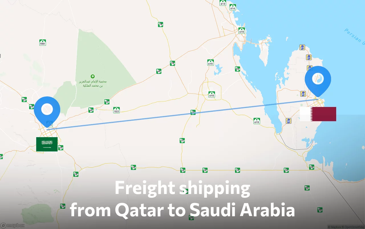 Freight Shipping from Qatar to Saudi Arabia