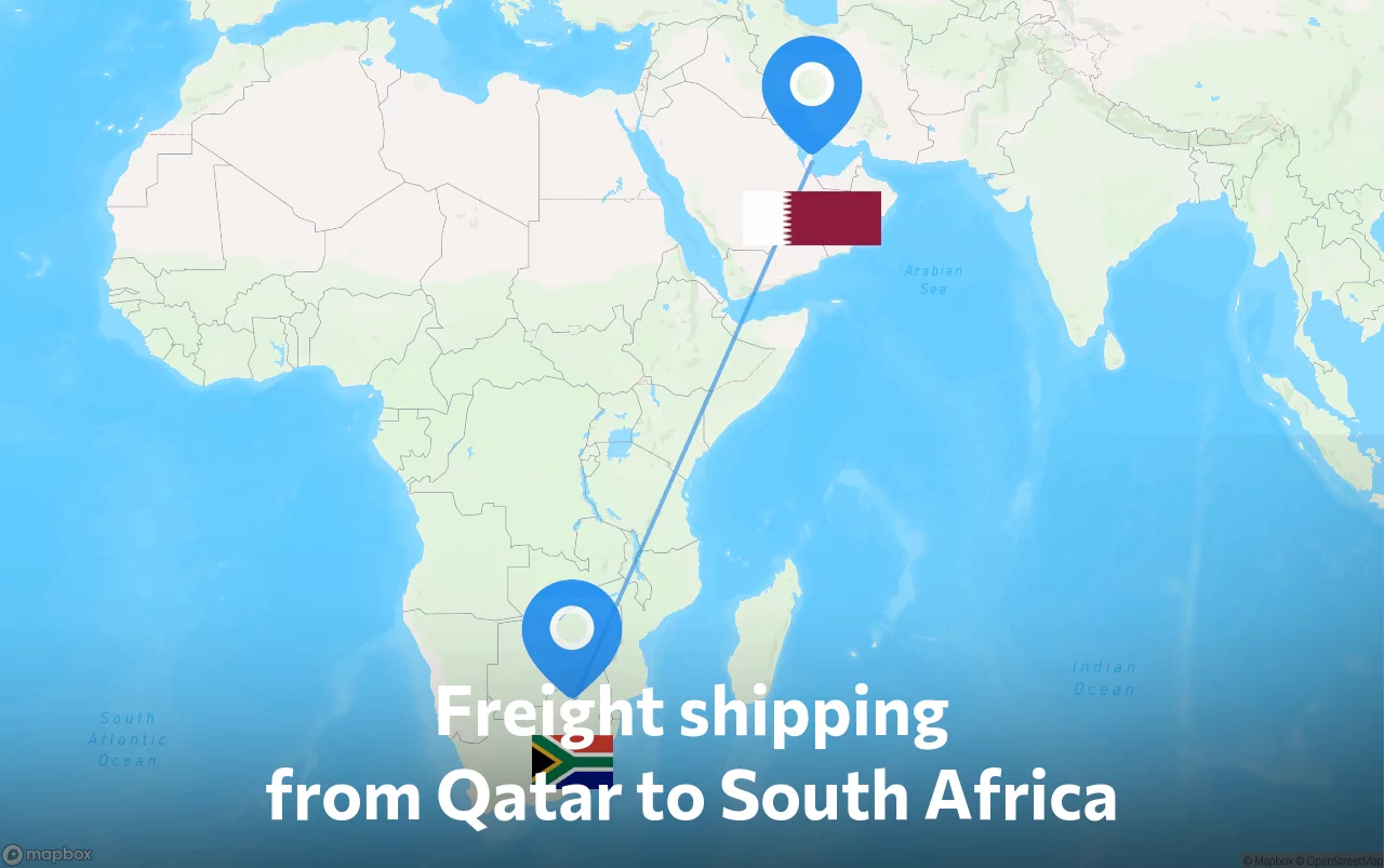 Freight Shipping from Qatar to South Africa