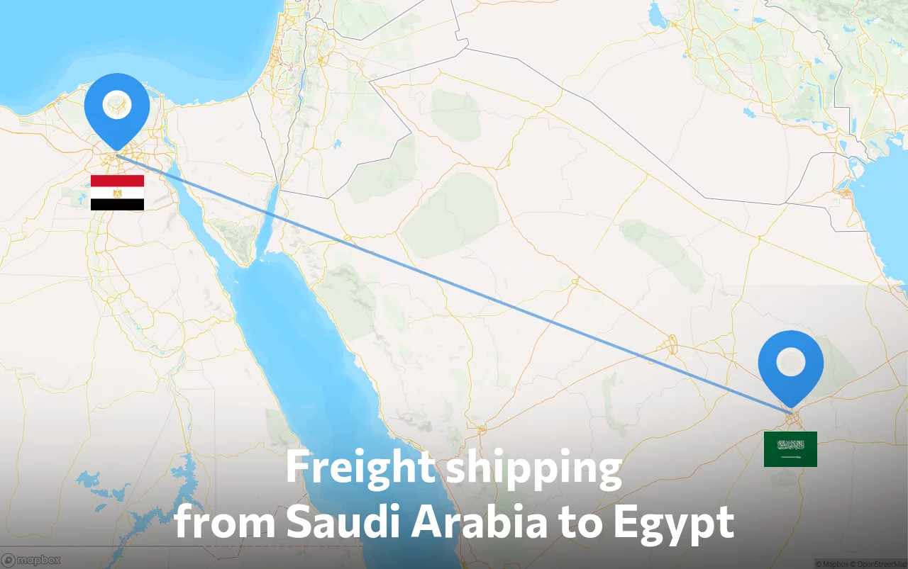 Freight Shipping from Saudi Arabia to Egypt