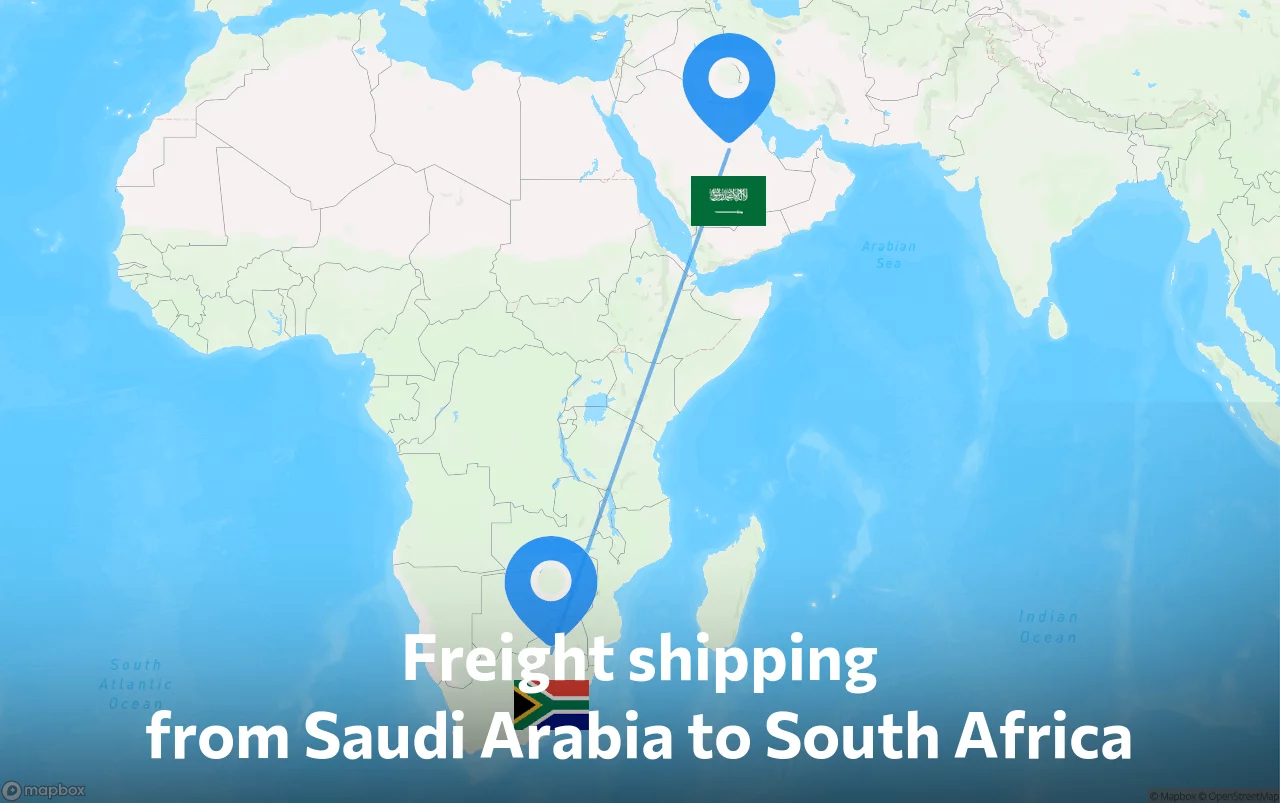 Freight Shipping from Saudi Arabia to South Africa