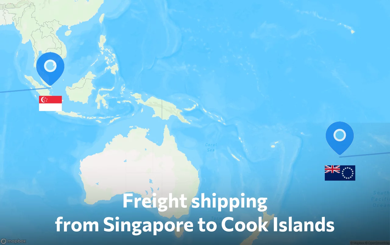 Freight Shipping from Singapore to Cook Islands