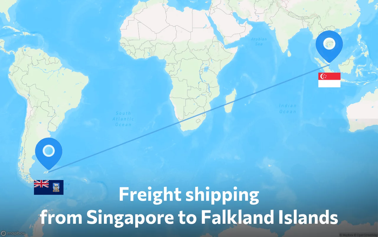Freight Shipping from Singapore to Falkland Islands
