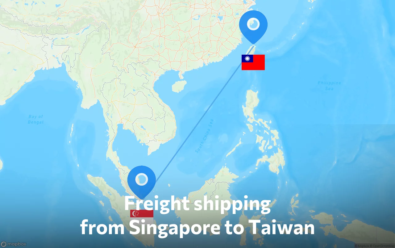 Freight Shipping from Singapore to Taiwan