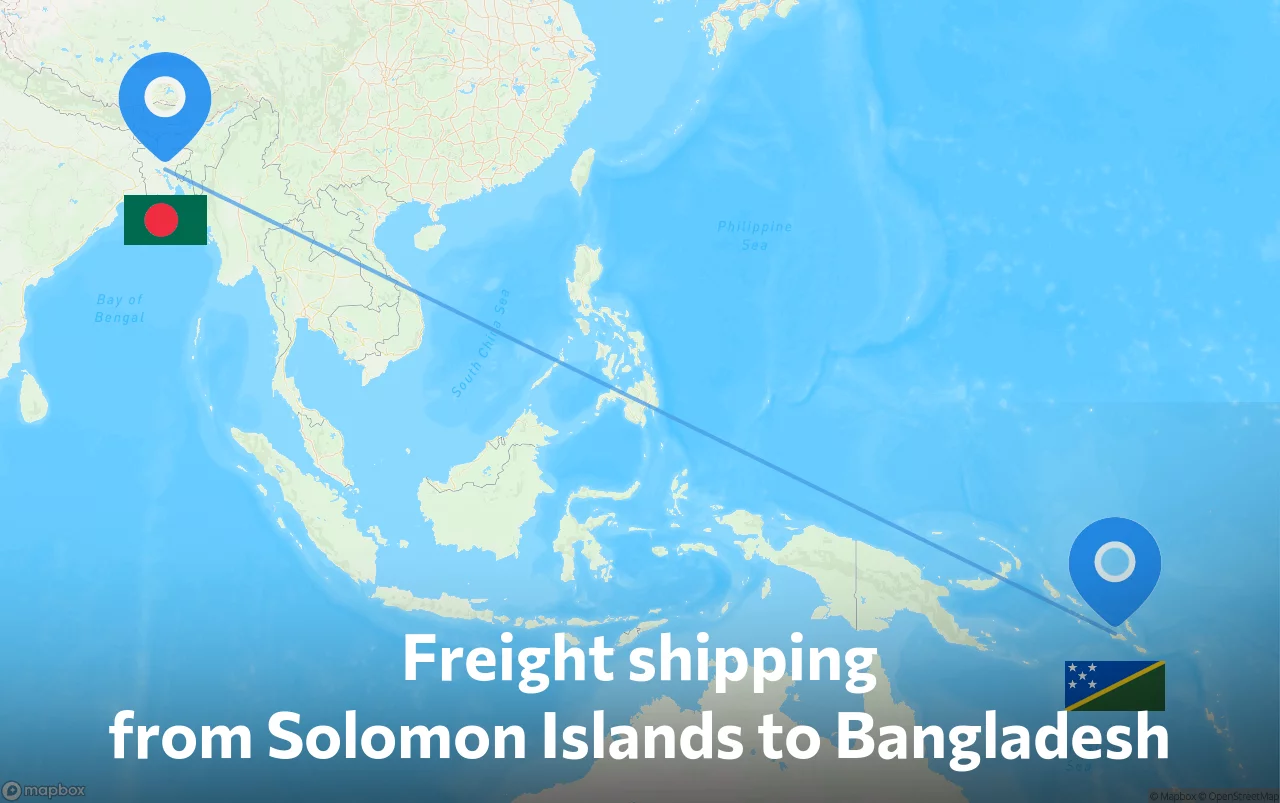 Freight Shipping from Solomon Islands to Bangladesh