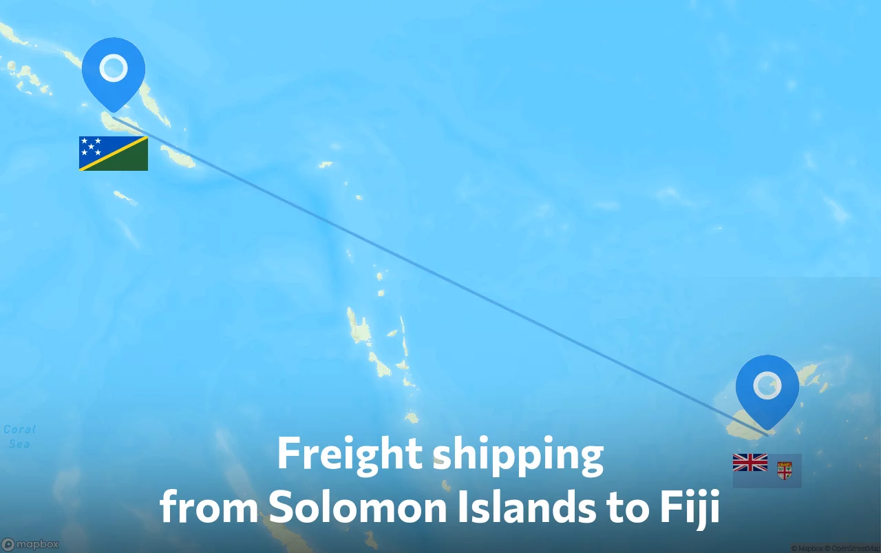 Freight Shipping from Solomon Islands to Fiji