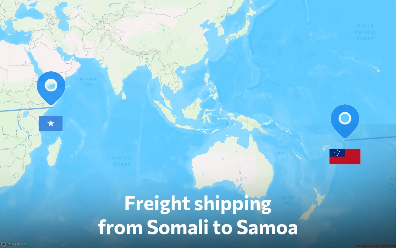 Freight Shipping from Somali to Samoa