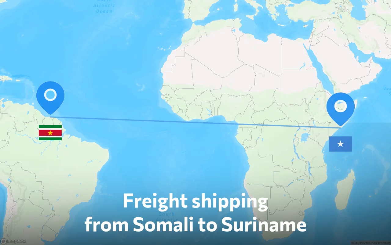 Freight Shipping from Somali to Suriname