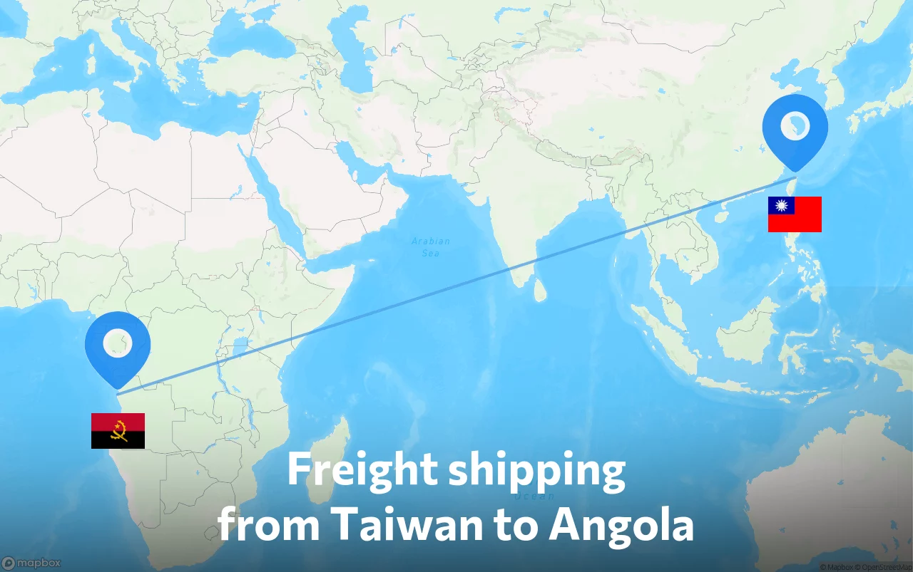 Freight Shipping from Taiwan to Angola