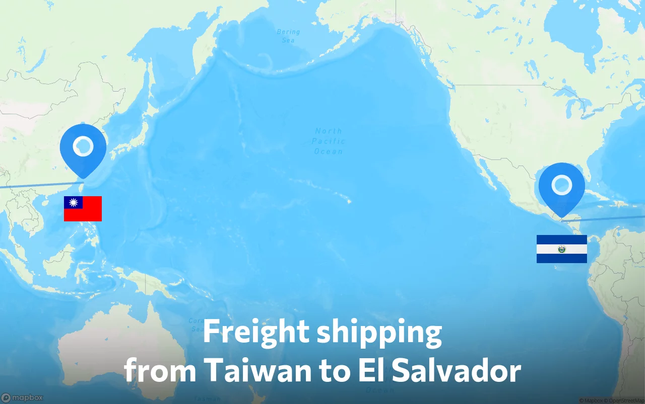 Freight Shipping from Taiwan to El Salvador