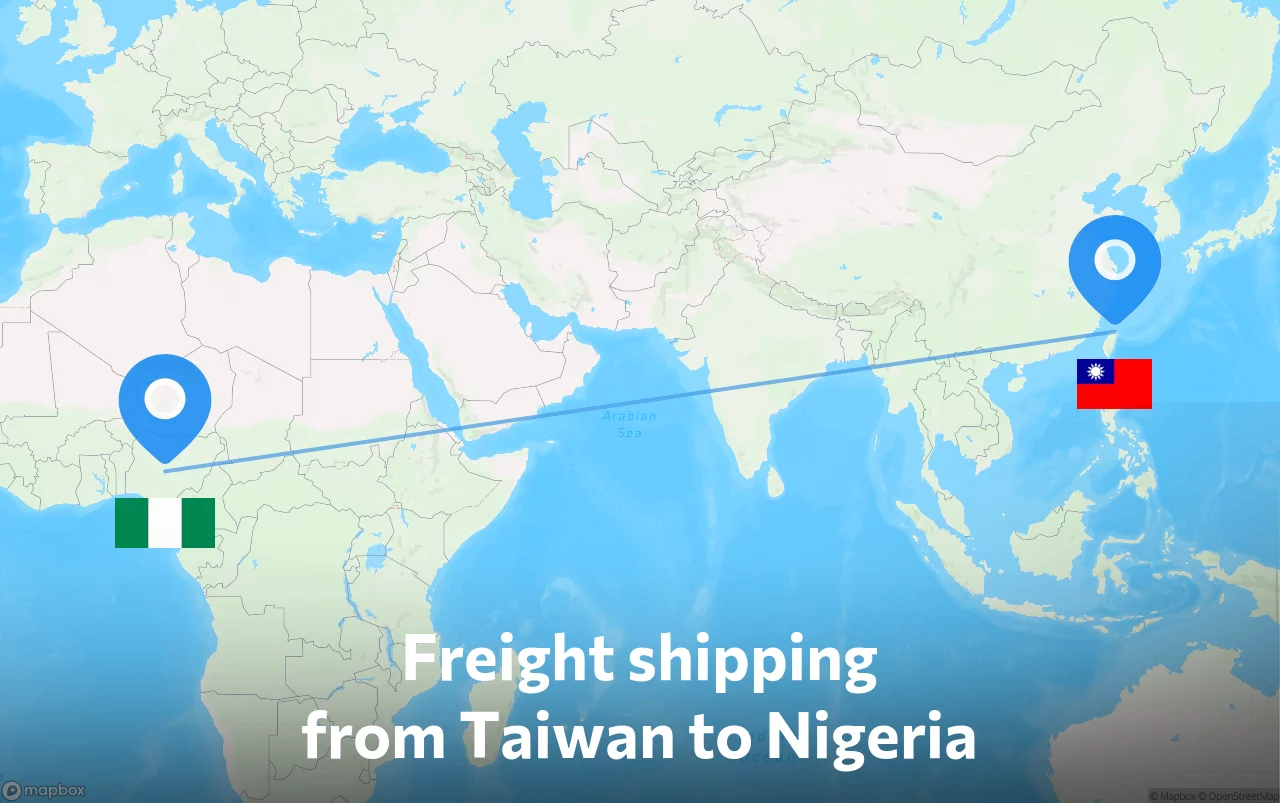 Freight Shipping from Taiwan to Nigeria
