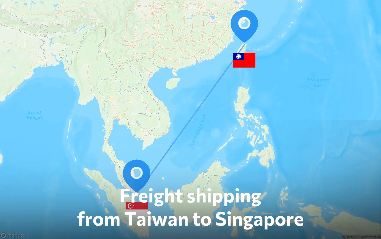 Freight Shipping from Taiwan to Singapore