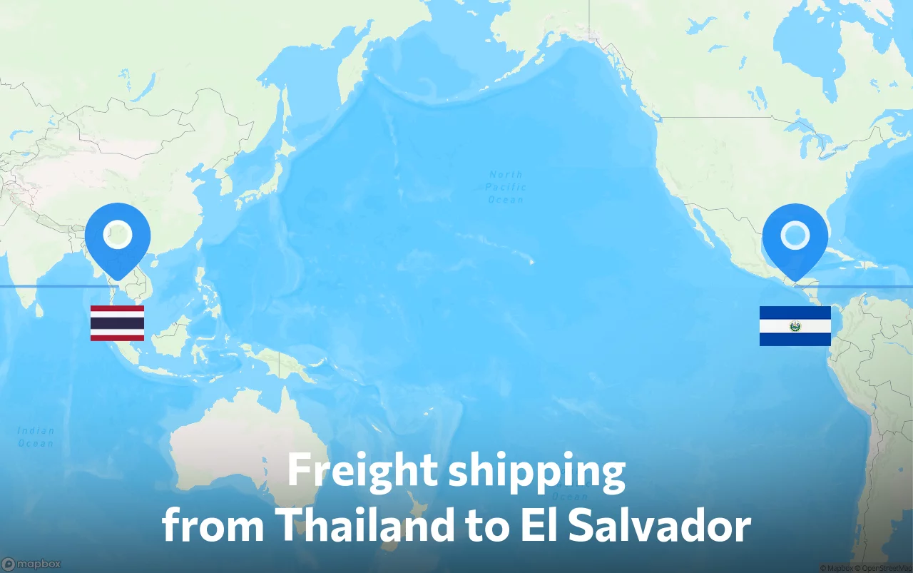 Freight Shipping from Thailand to El Salvador