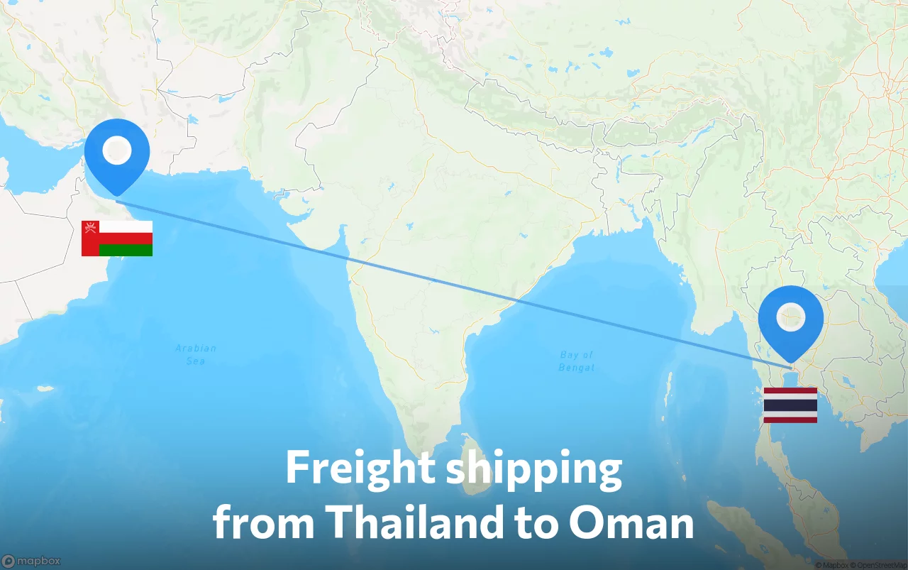 Freight Shipping from Thailand to Oman