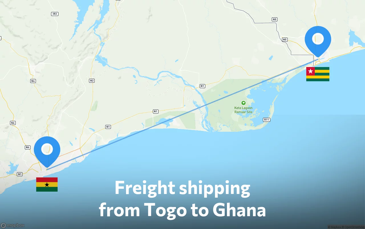 Freight Shipping from Togo to Ghana