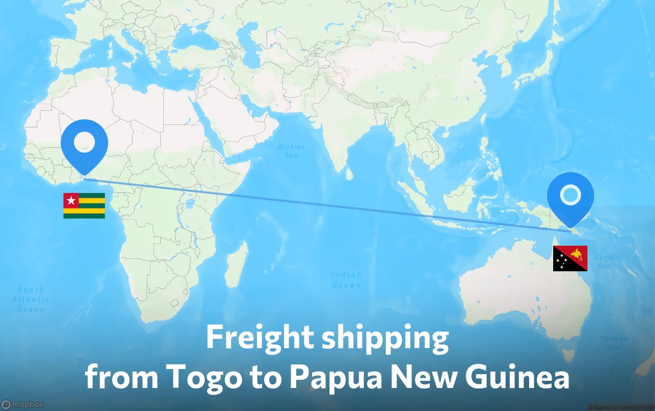 Freight Shipping from Togo to Papua New Guinea