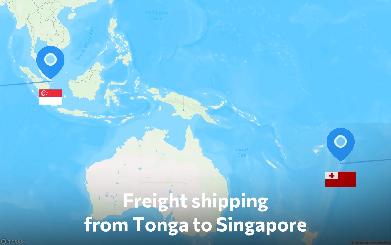 Freight Shipping from Tonga to Singapore